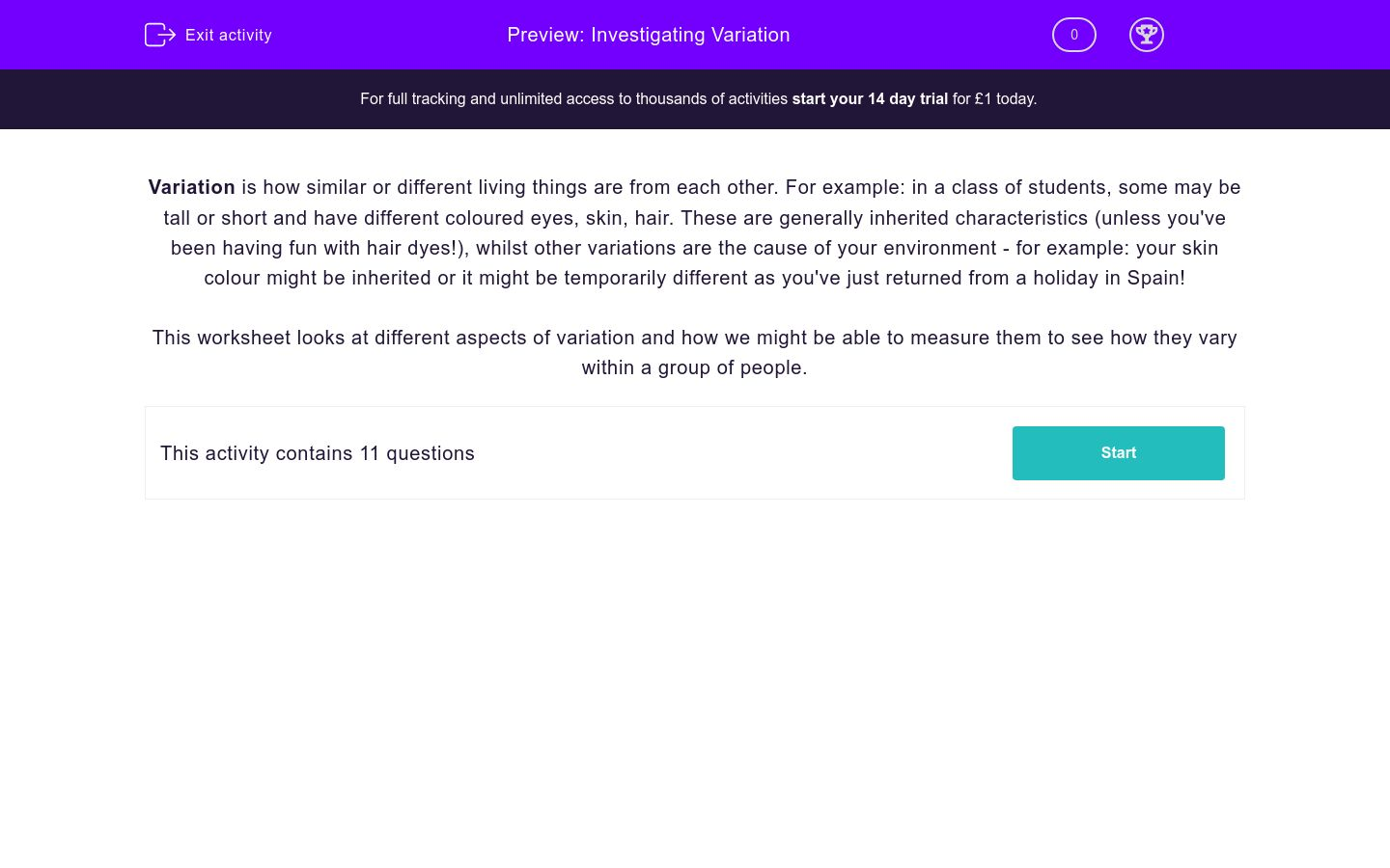 Investigating Variation Worksheet - EdPlace