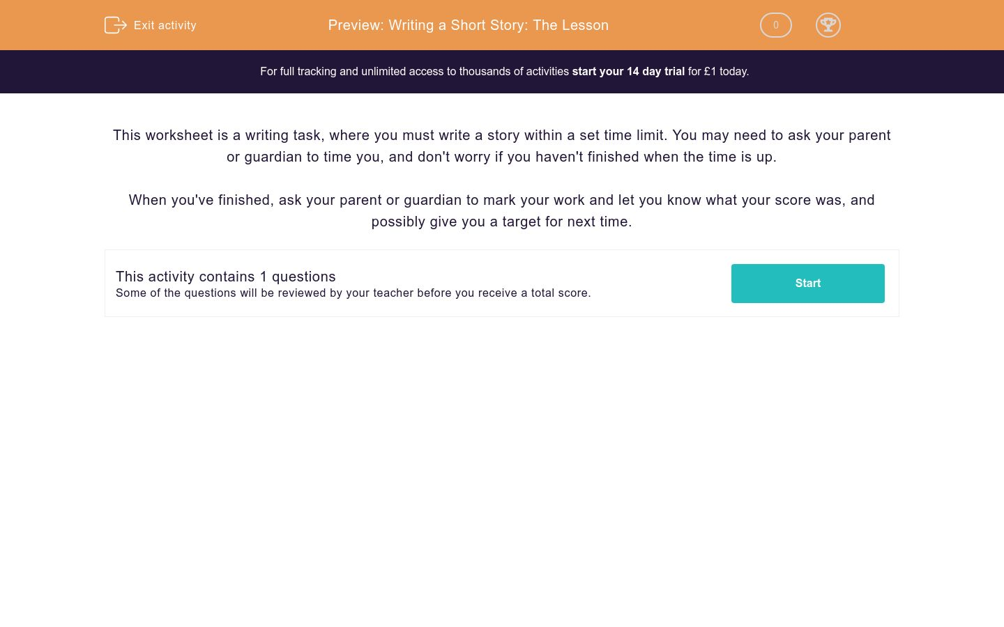 Writing A Short Story The Lesson Worksheet EdPlace writing-a-short-story-the-lesson-worksheet-edplace
