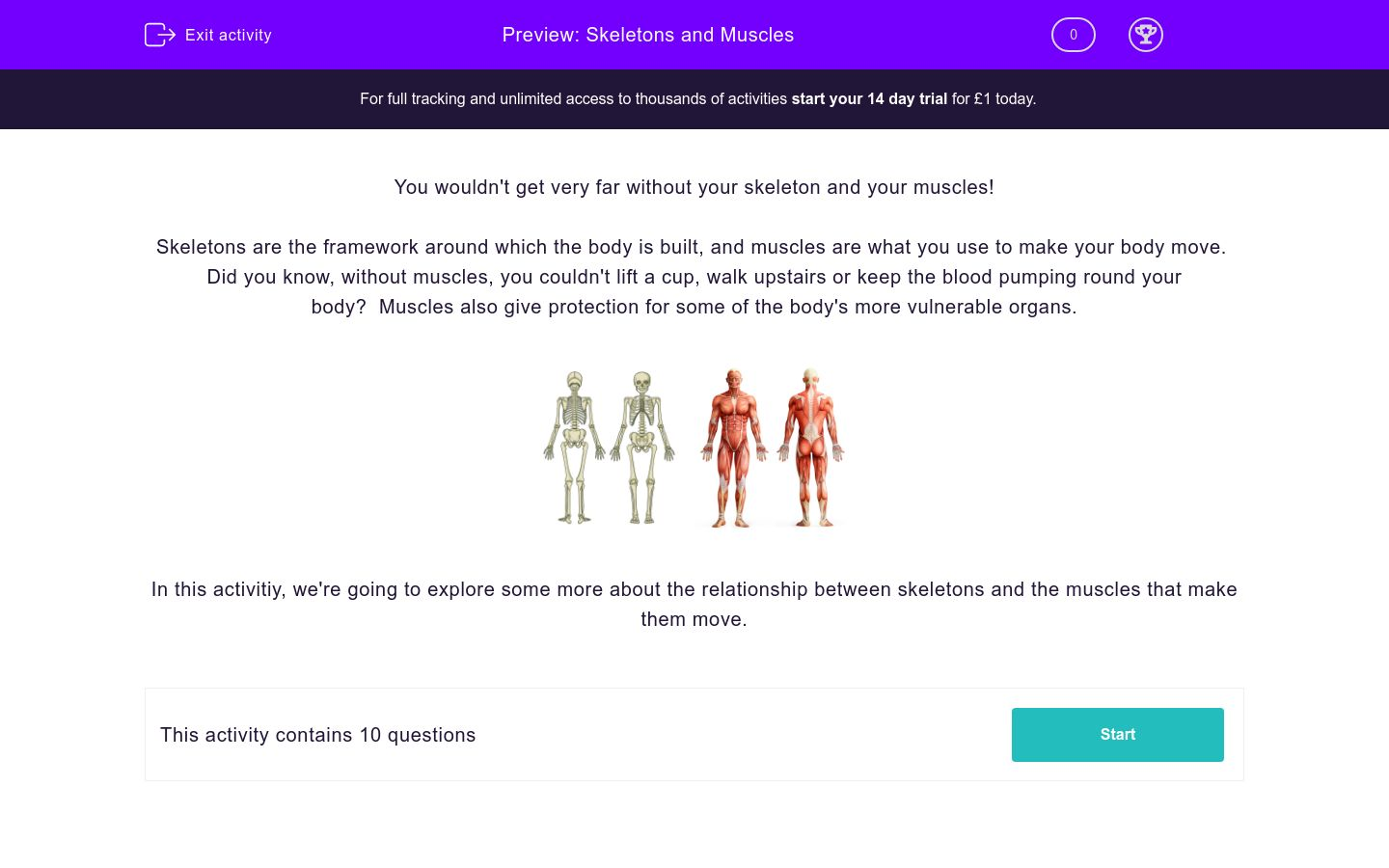 Skeletons And Muscles Worksheet EdPlace