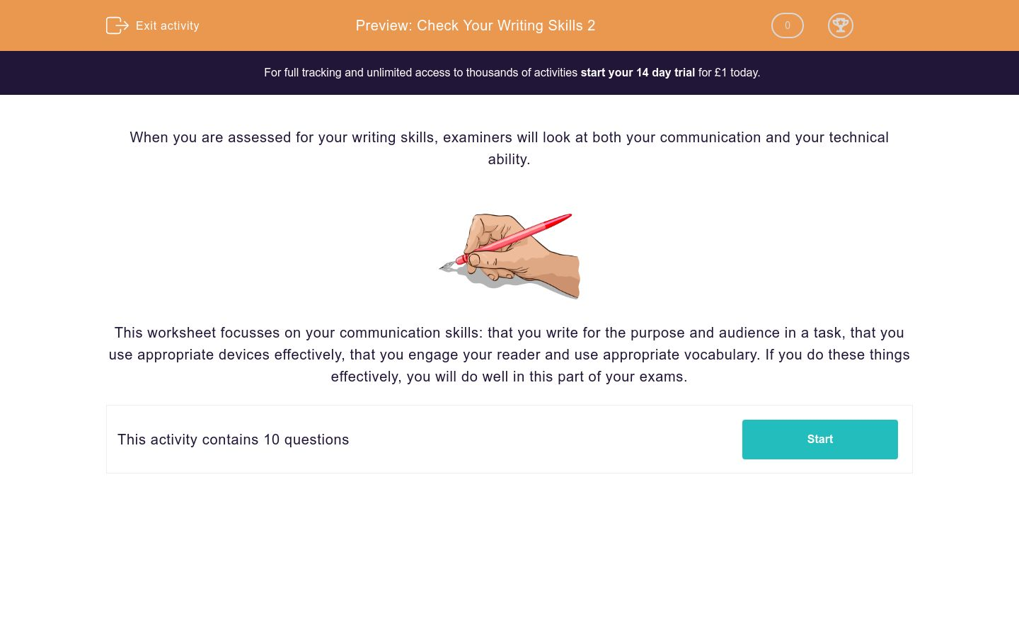 Check Your Writing Skills 2 Worksheet EdPlace check-your-writing-skills-2-worksheet-edplace