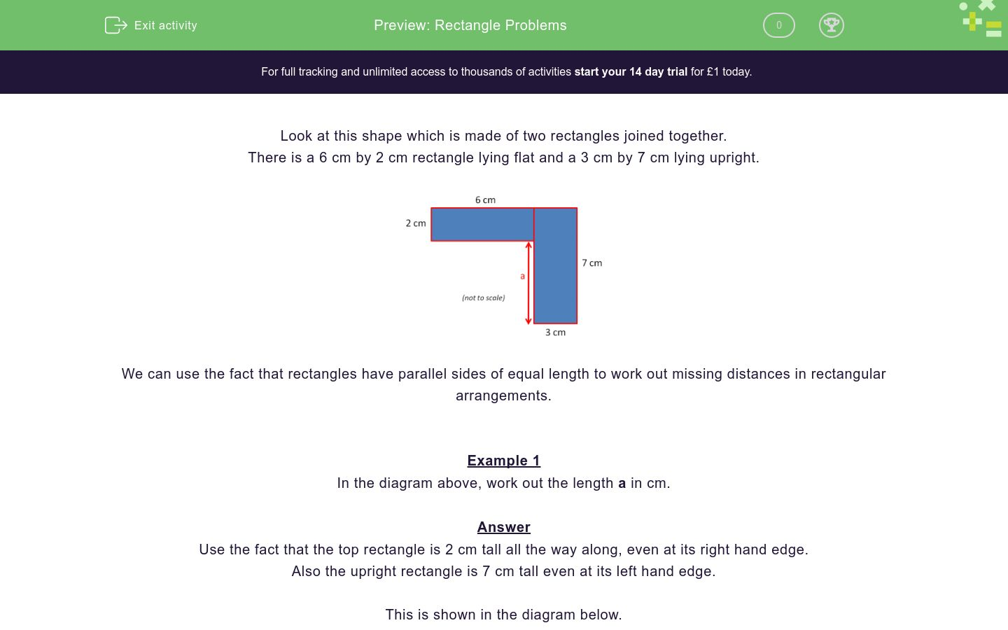 Rectangle Problems Worksheet - EdPlace