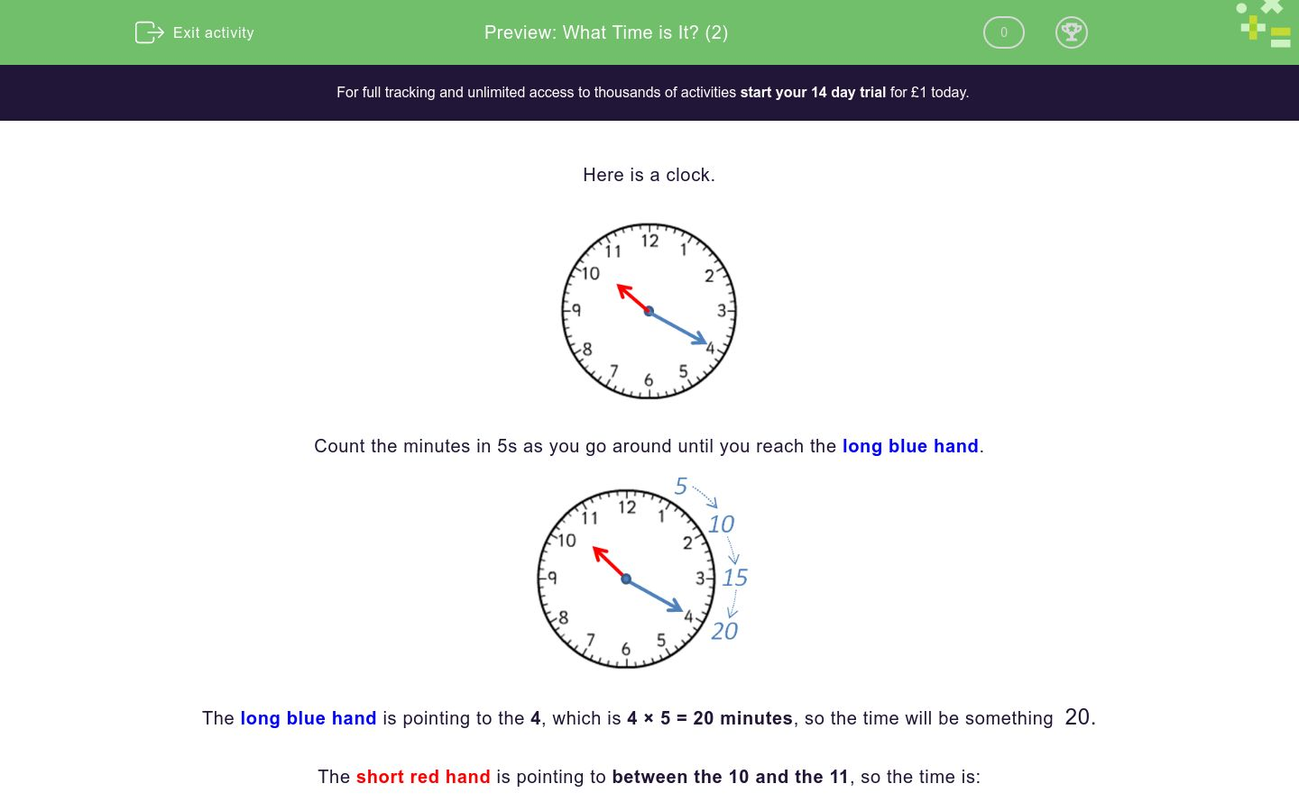 What Time is It? (2) Worksheet - EdPlace