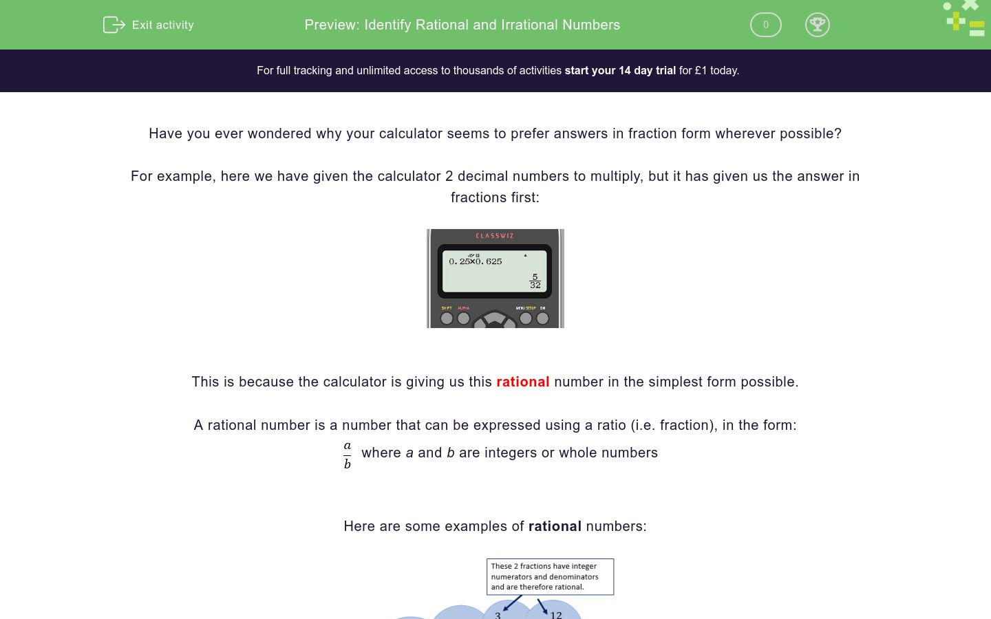 Identify Rational and Irrational Numbers Worksheet - EdPlace