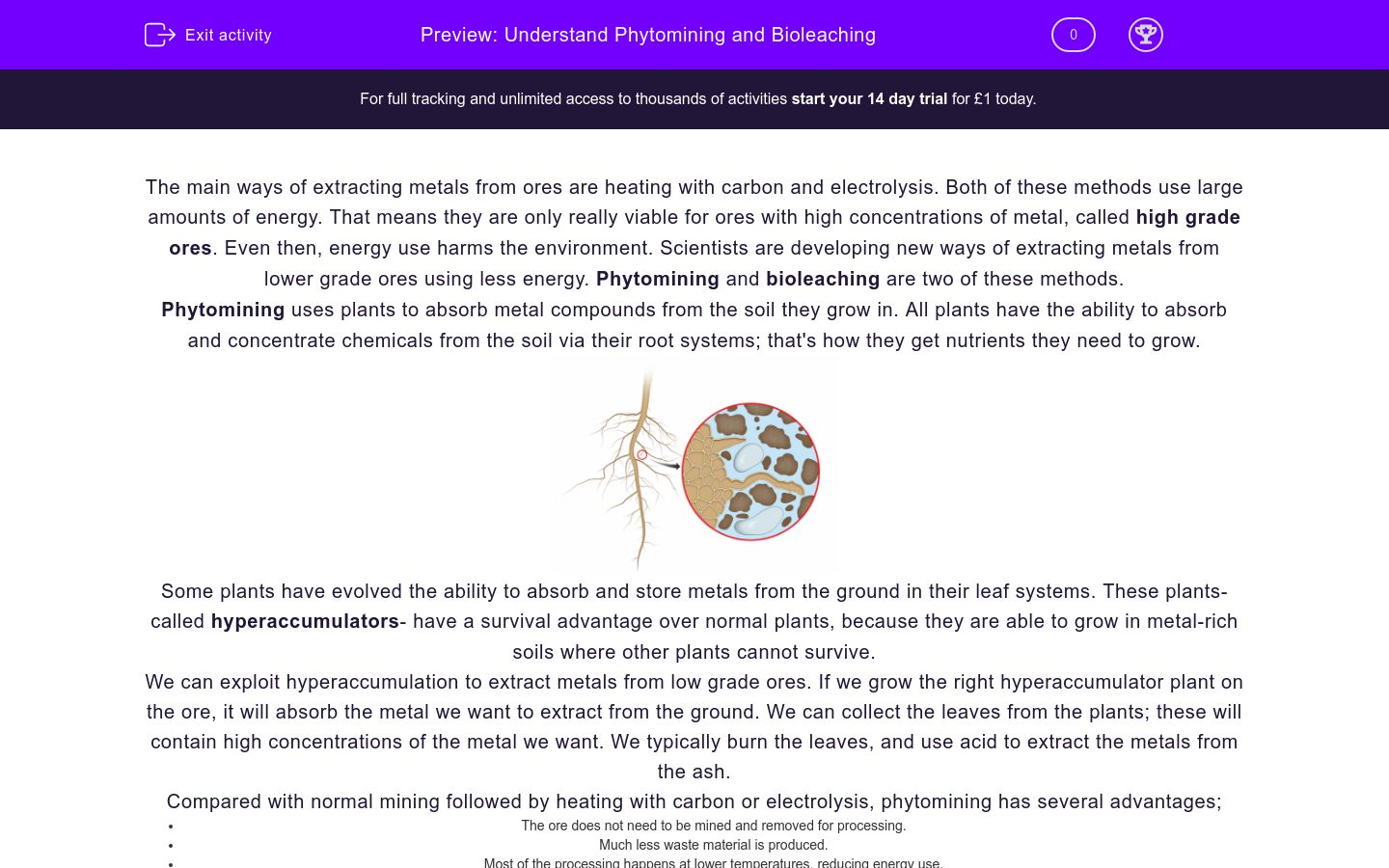 Evaluate the Use of Phytomining and Bioleaching in Metal Extraction ...