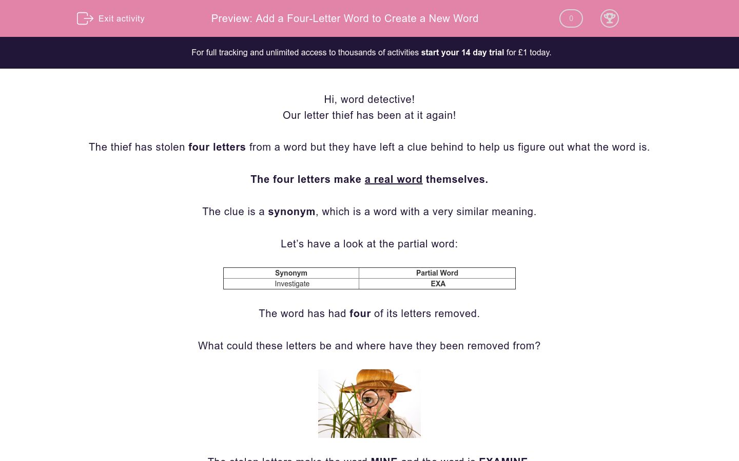 Add a Four-Letter Word to Create a New Word Worksheet - EdPlace