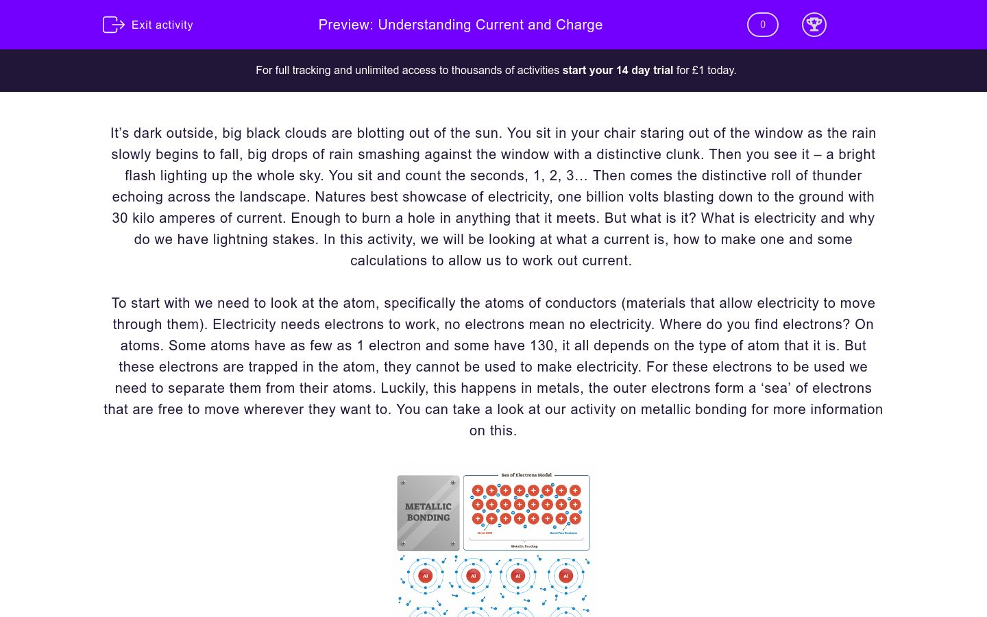 Understand Current and Charge Worksheet - EdPlace