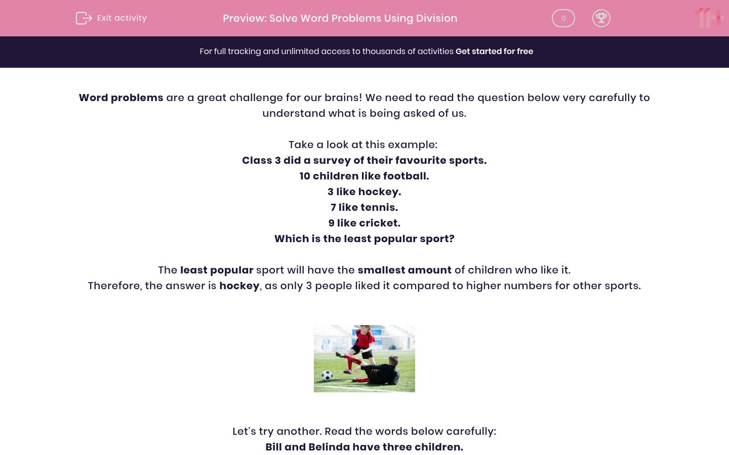 Solve Word Problems Using Division Worksheet EdPlace