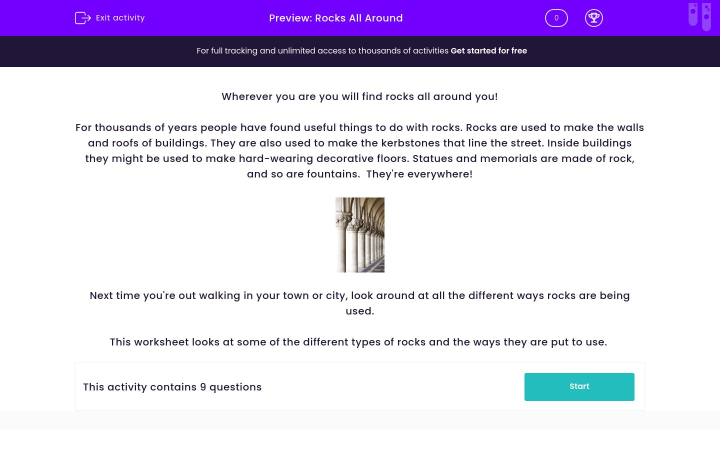 Identify Properties of Rocks Worksheet - EdPlace