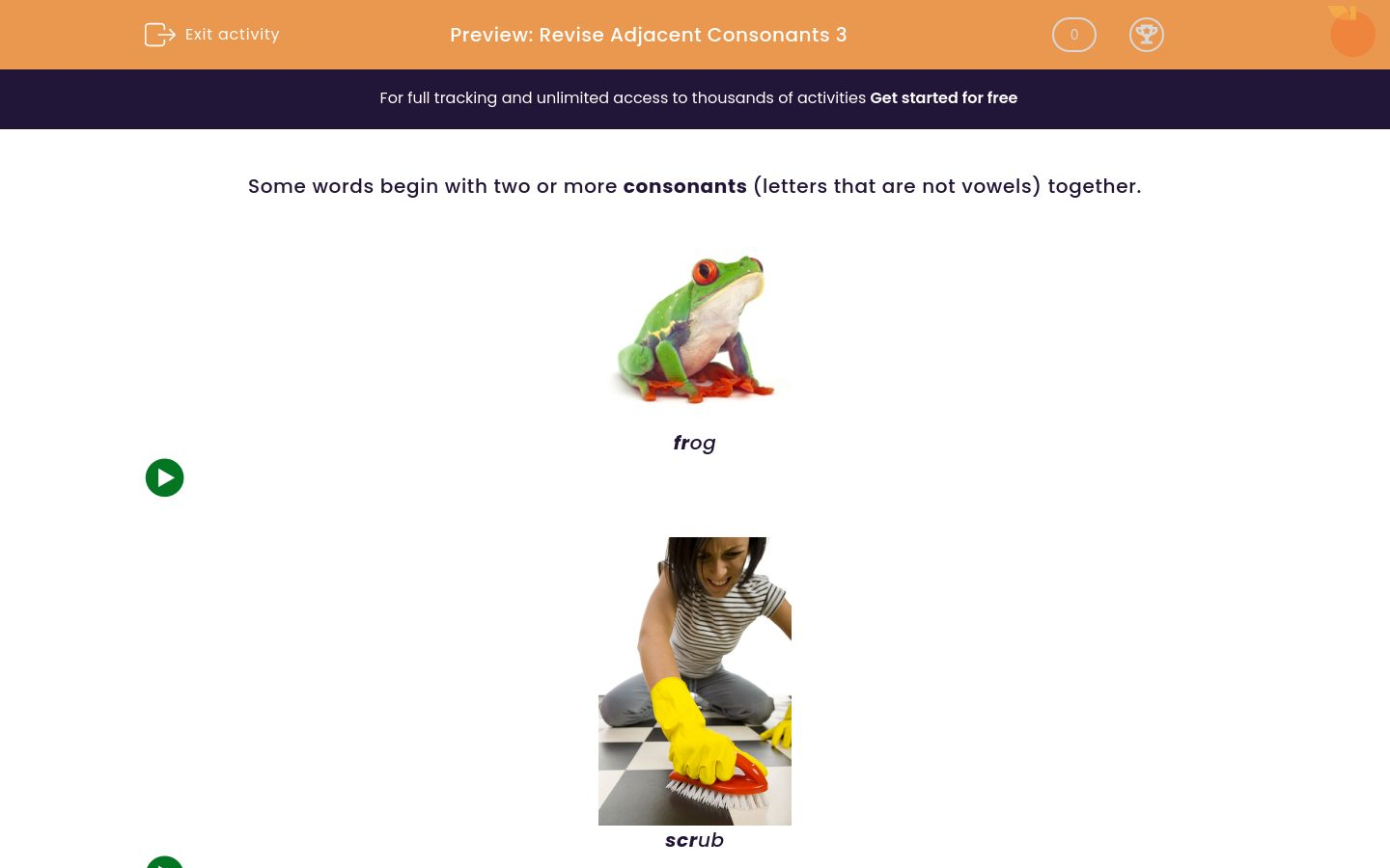 Practise Finding Adjacent Consonants Worksheet - EdPlace