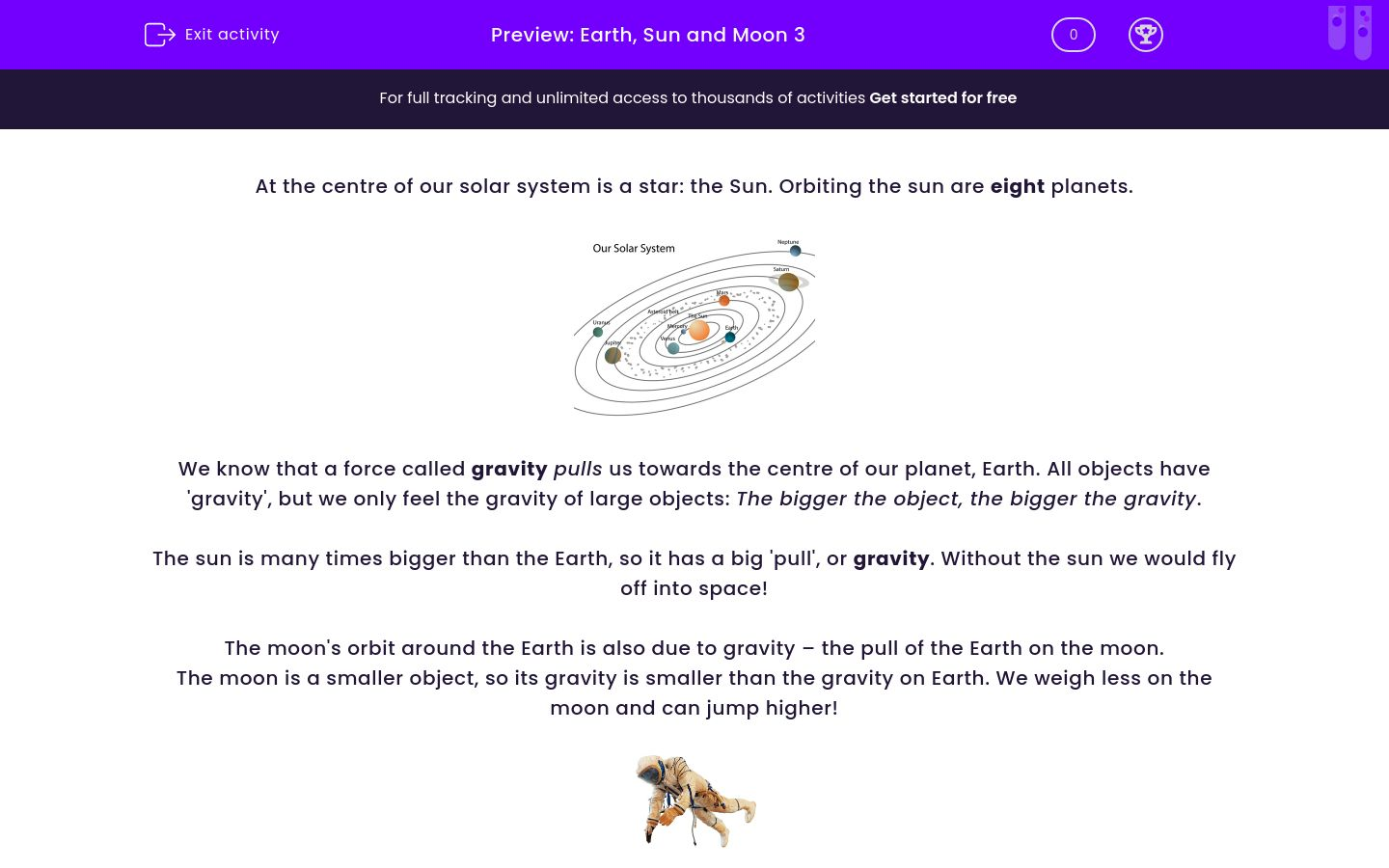 Study the Relationship Between the Earth, Sun and Moon Worksheet - EdPlace