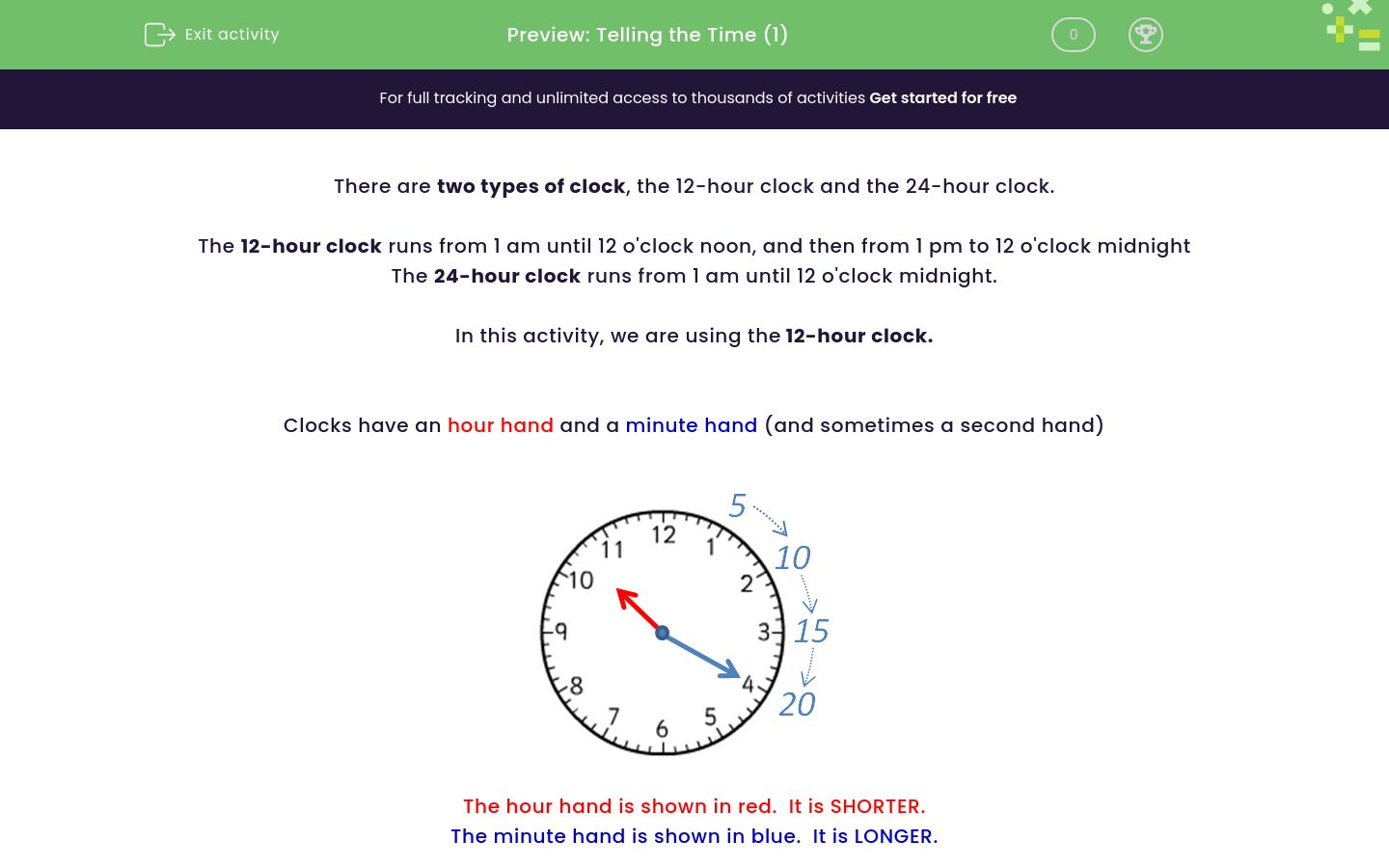 Tell the Time Using Analogue and Digital Format Worksheet - EdPlace