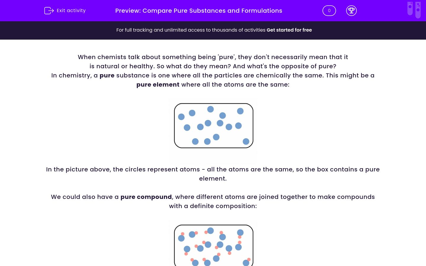 Compare Pure Substances and Formulations Worksheet - EdPlace