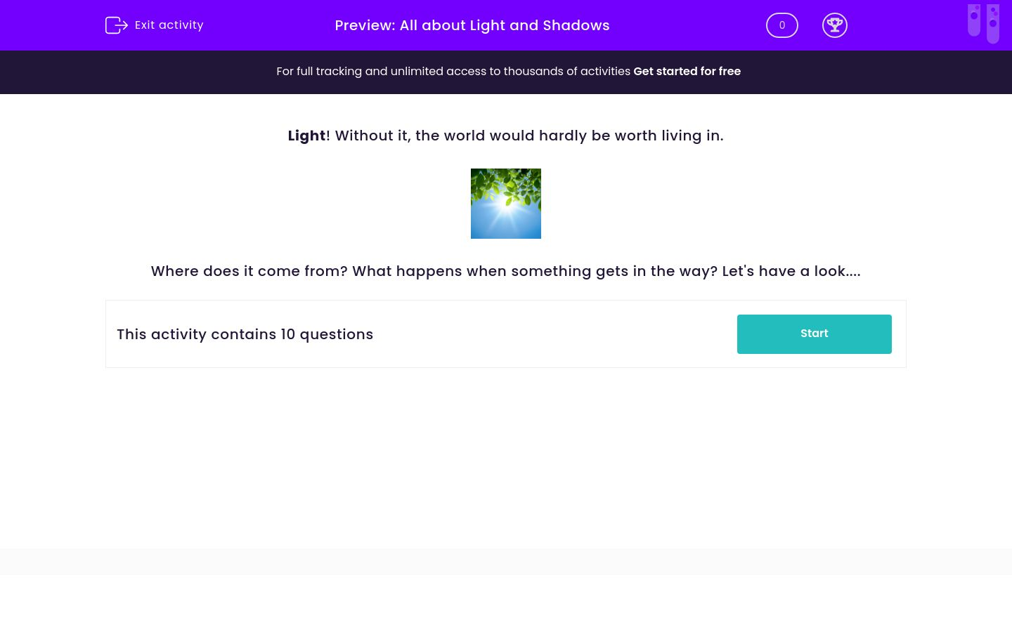Explore Light and Shadows Worksheet - EdPlace