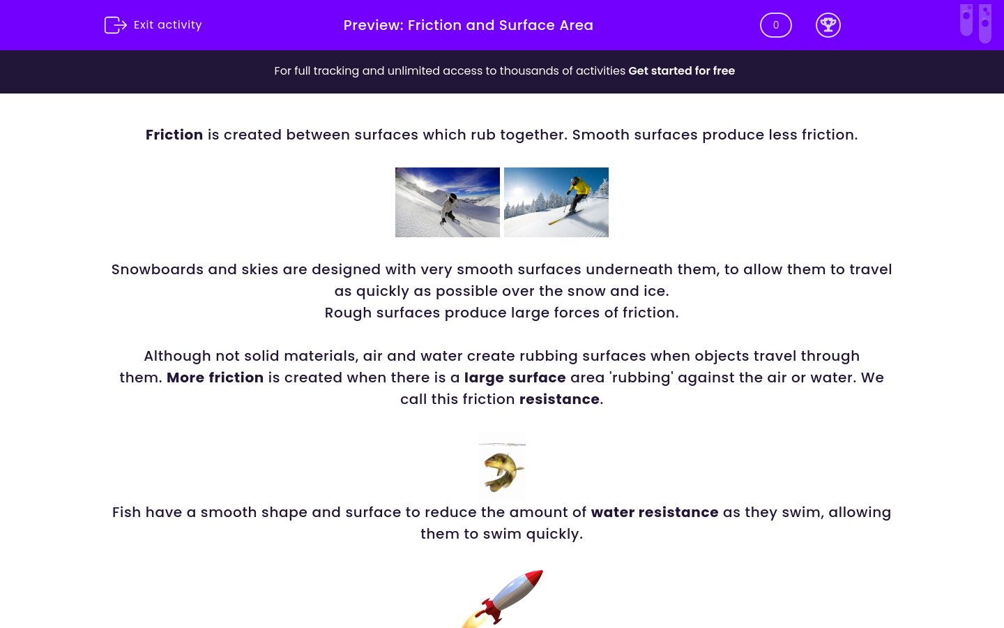 Understand How Surface Area Affects Friction Worksheet - EdPlace