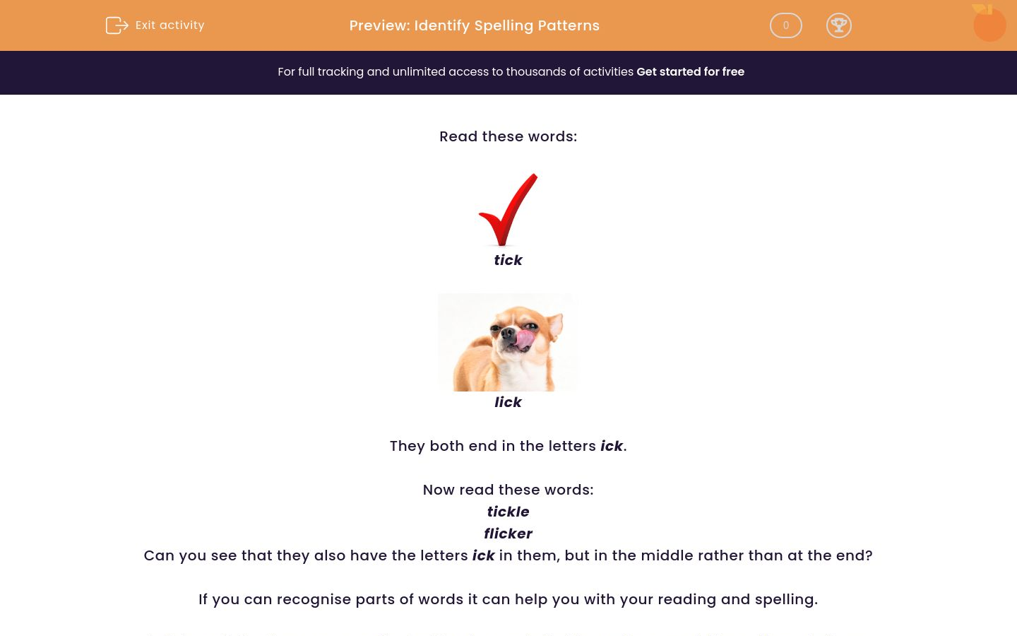 Identify Spelling Patterns Worksheet - EdPlace