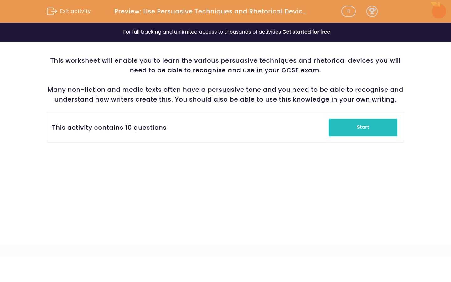 Use Persuasive Techniques and Rhetorical Devices Worksheet - EdPlace