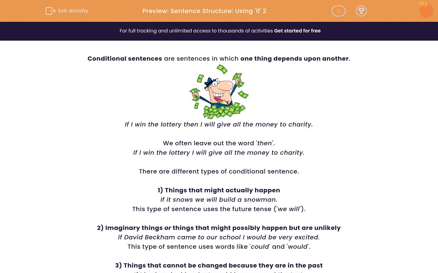 Understand Conditional Sentences Using the Word 'If' Worksheet - EdPlace