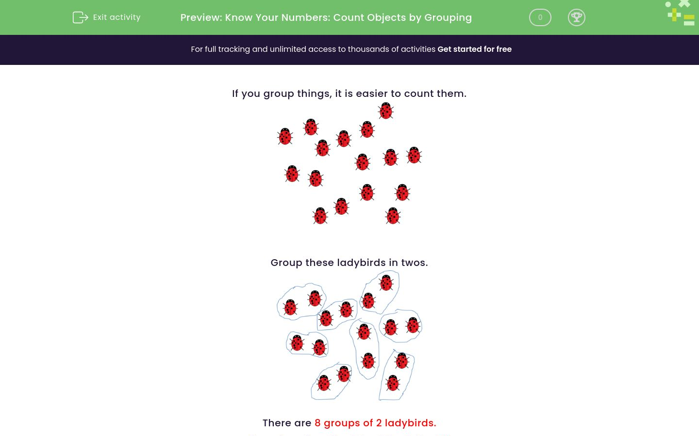 Count Objects by Grouping Worksheet - EdPlace