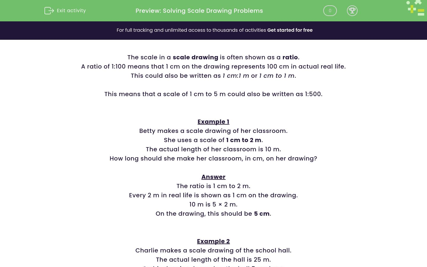 Solve Scale Drawing Problems Worksheet - EdPlace