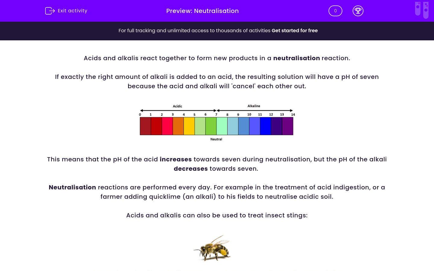 Describe Neutralisation of Acids and Alkalis Worksheet - EdPlace