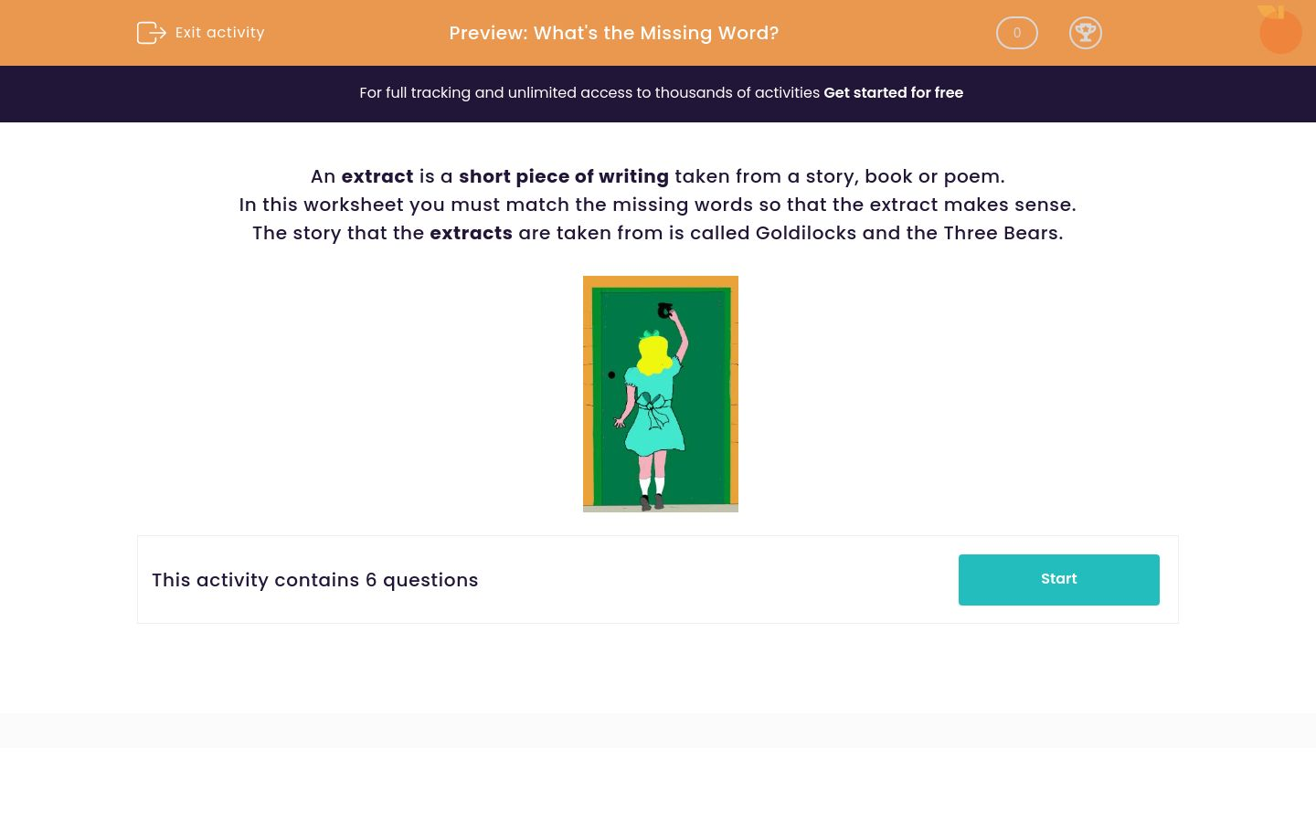 Identify the Missing Words Worksheet - EdPlace