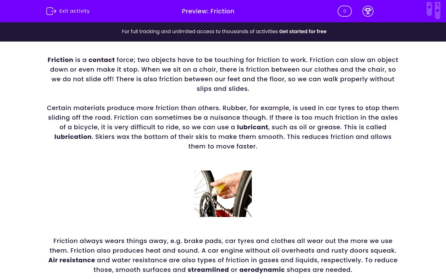 Understand Friction Worksheet - EdPlace