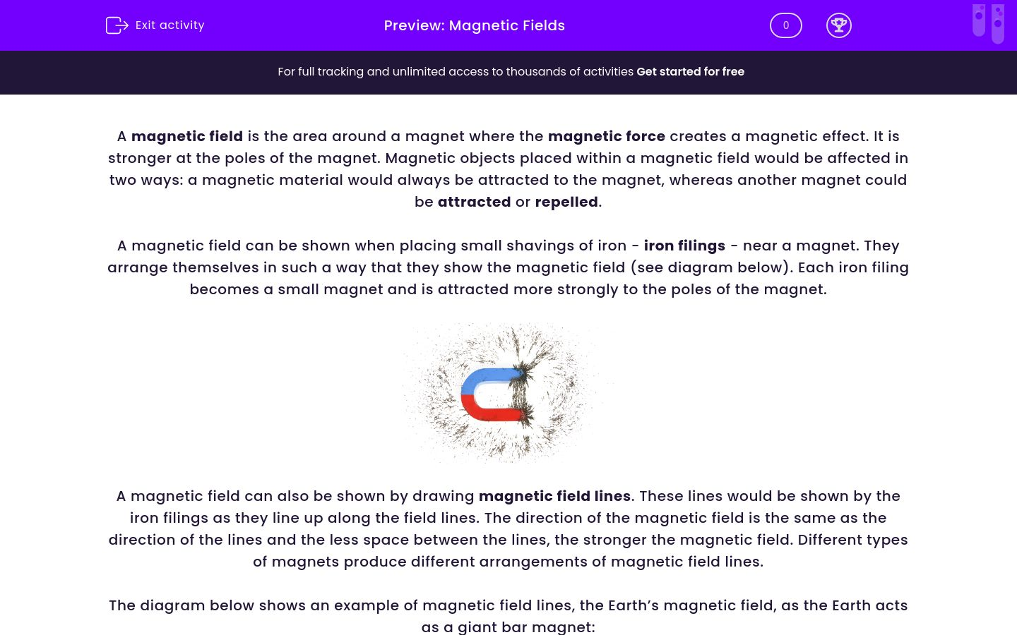 Describe the Effects of Magnetic Fields Worksheet - EdPlace