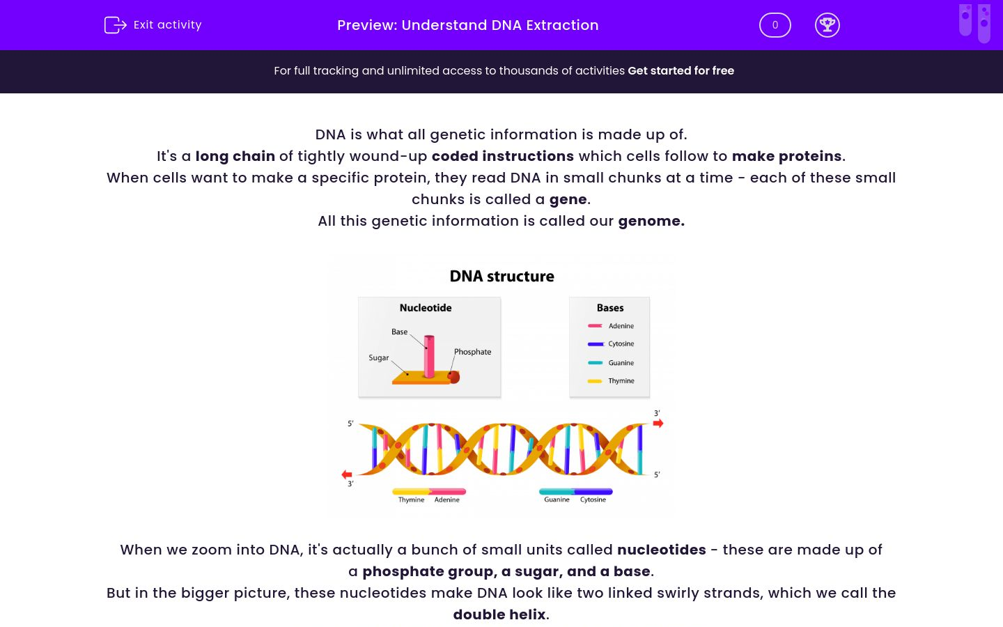 Understand DNA Extraction Worksheet - EdPlace