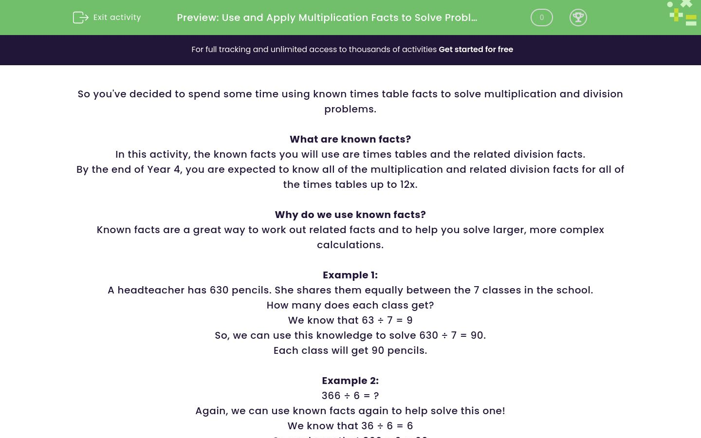 Use and Apply Multiplication Facts to Solve Problems 2 Worksheet - EdPlace