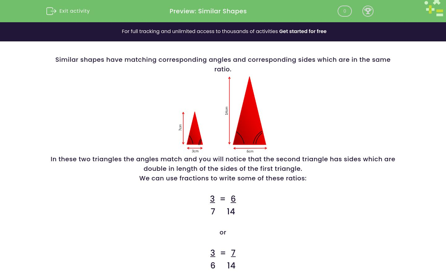 Identify Similar Shapes and Find Missing Lengths Worksheet - EdPlace