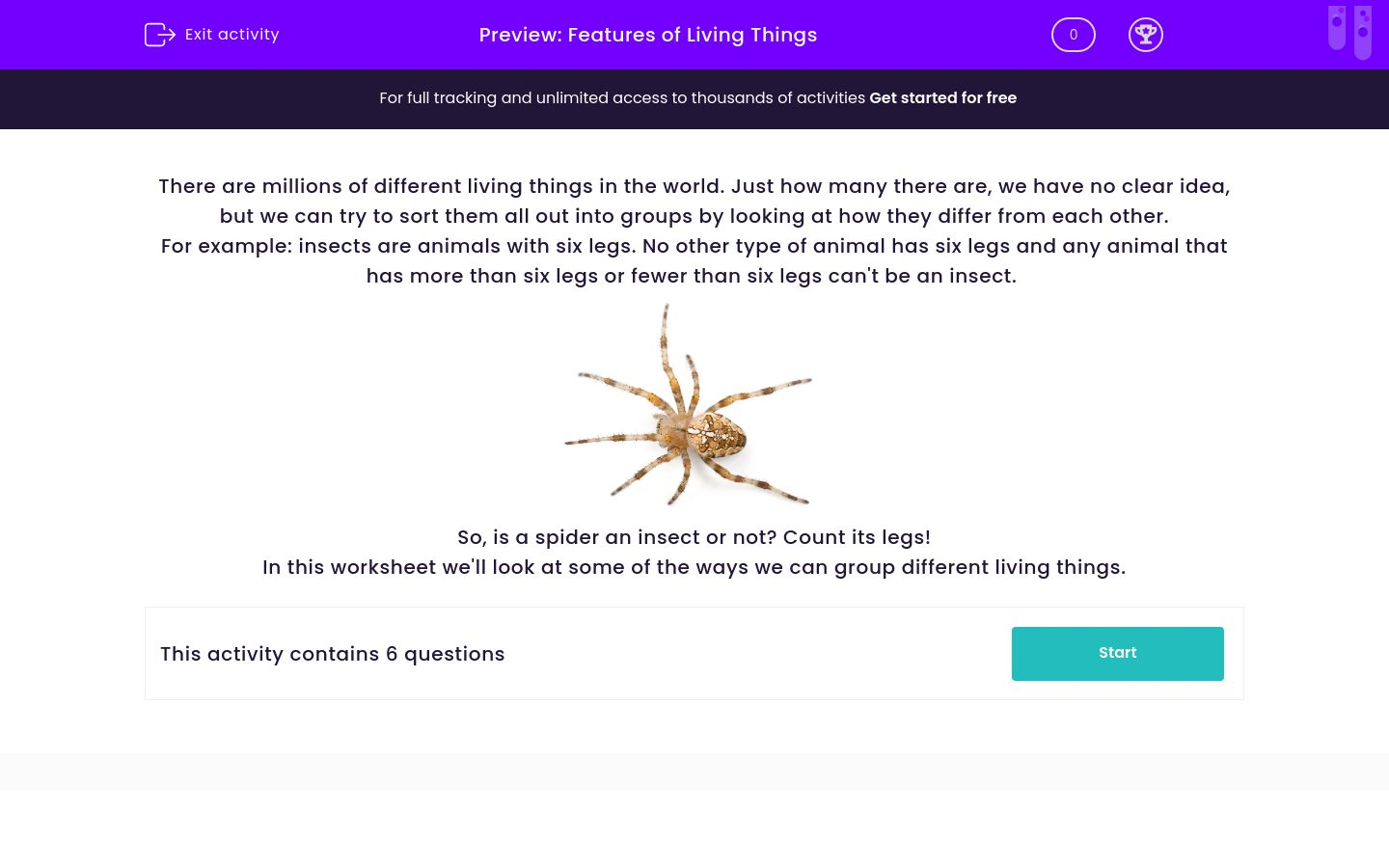 Group Living Things By Their Characteristics Worksheet - EdPlace