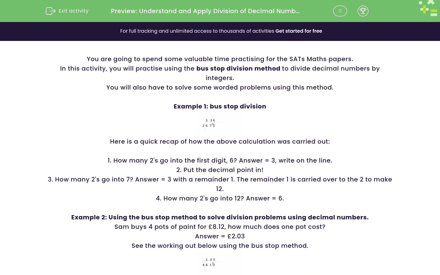 Understand and Apply Division of Decimal Numbers to Solve Problems ...