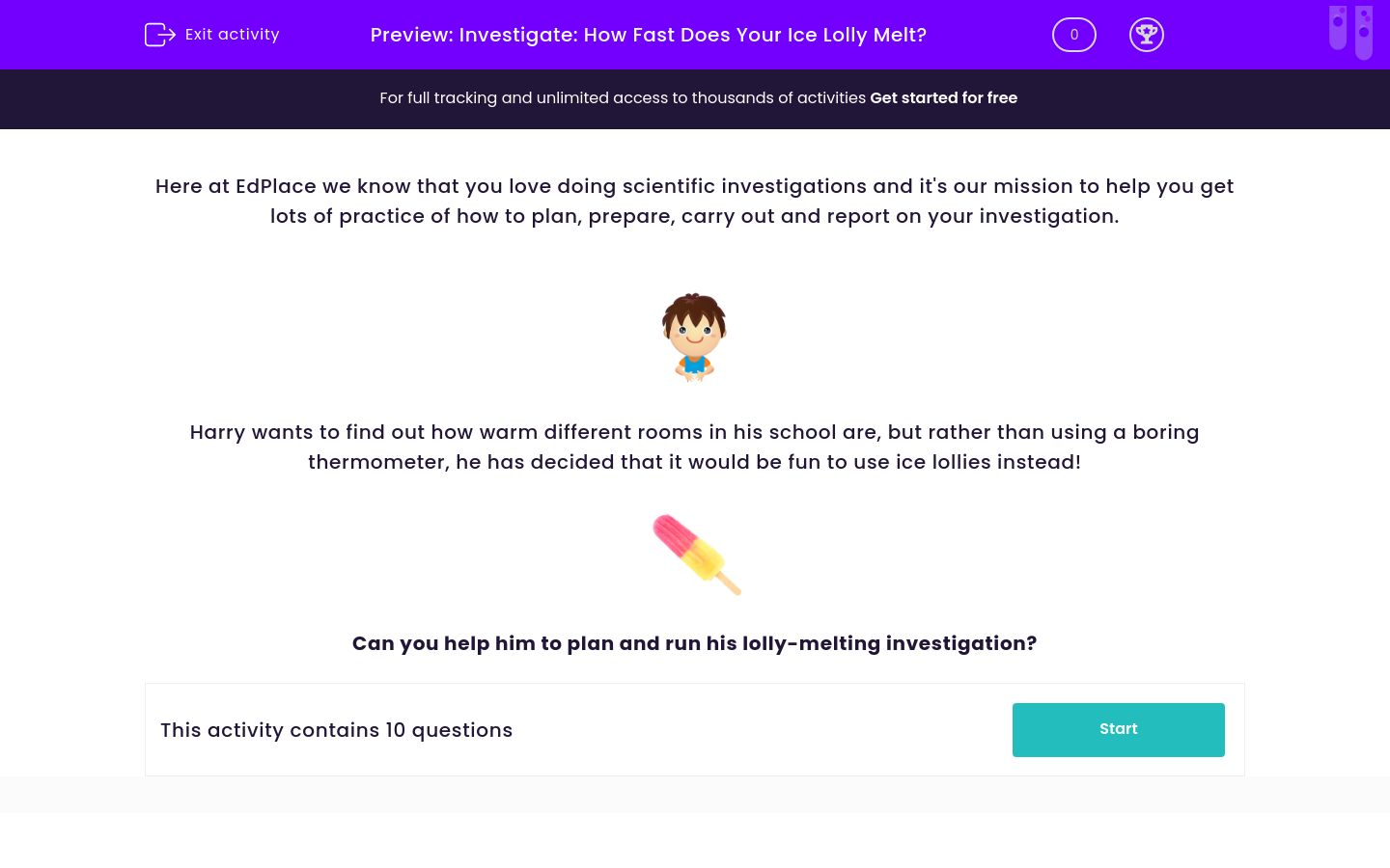 Investigate: How Fast Does Your Ice Lolly Melt? Worksheet - EdPlace