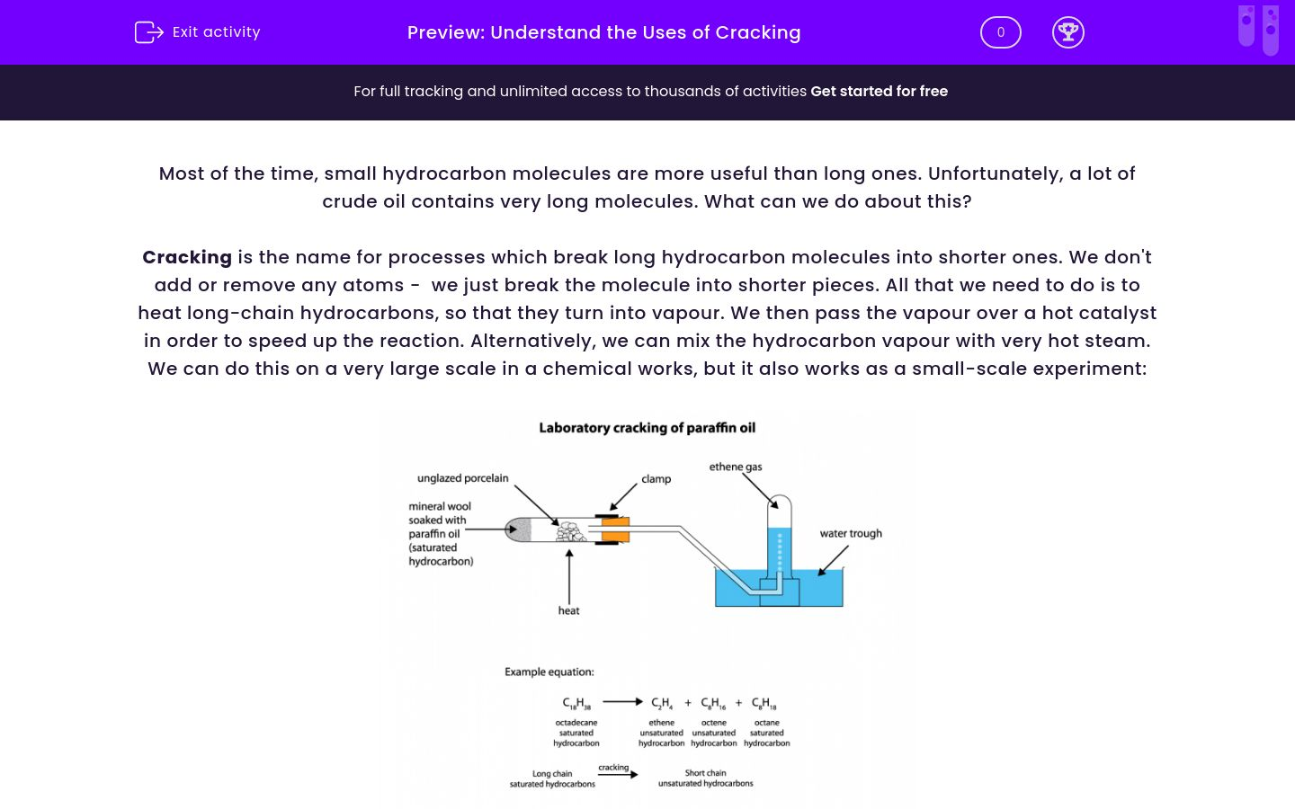 Understand the Uses of Cracking Worksheet - EdPlace