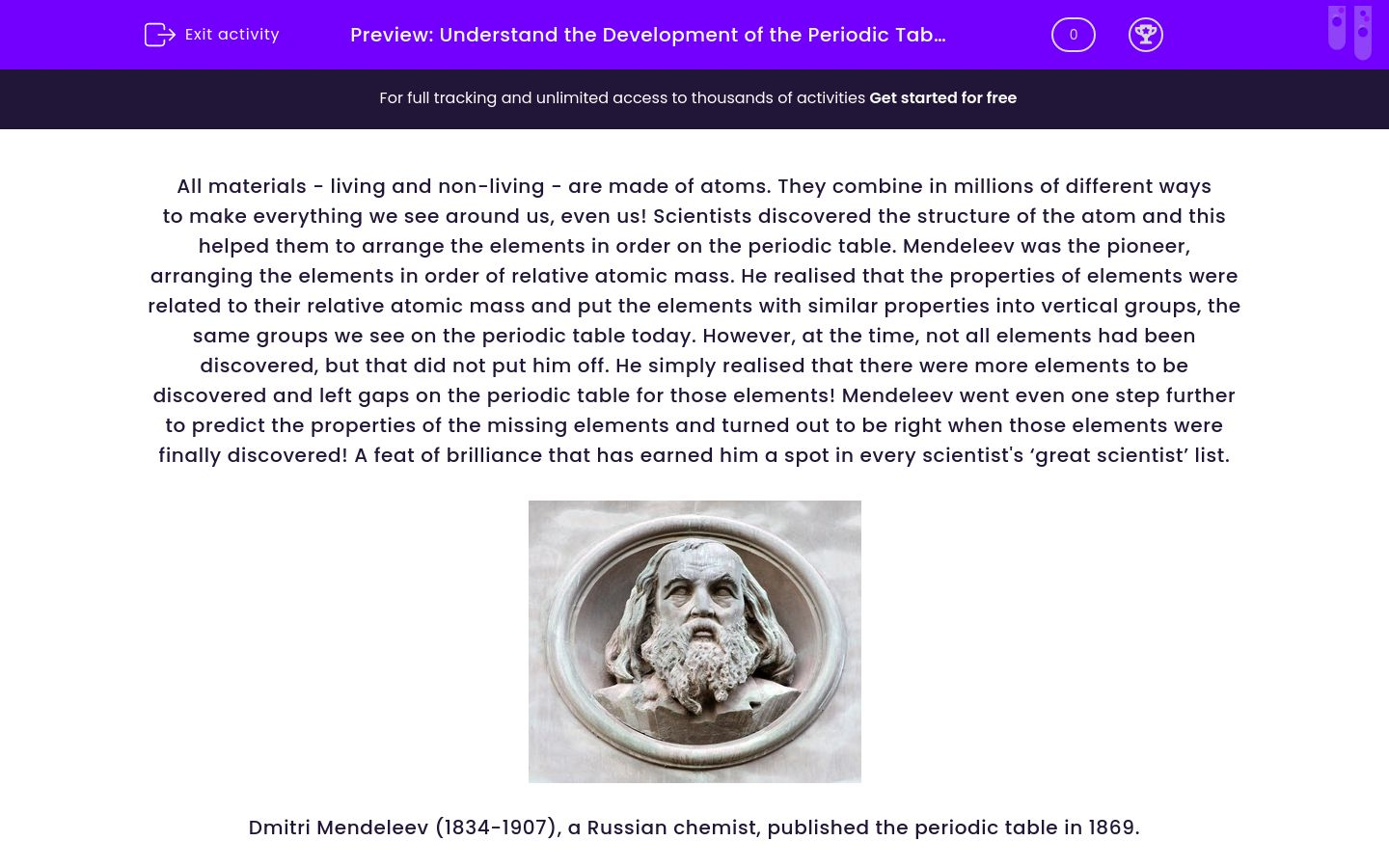 Understand the Development of the Periodic Table Worksheet - EdPlace