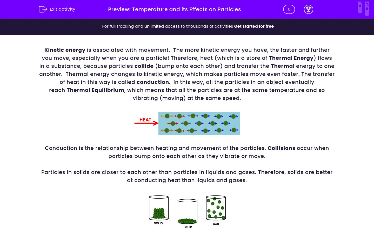 Explain how Particle Motion is Affected by Temperature Worksheet - EdPlace