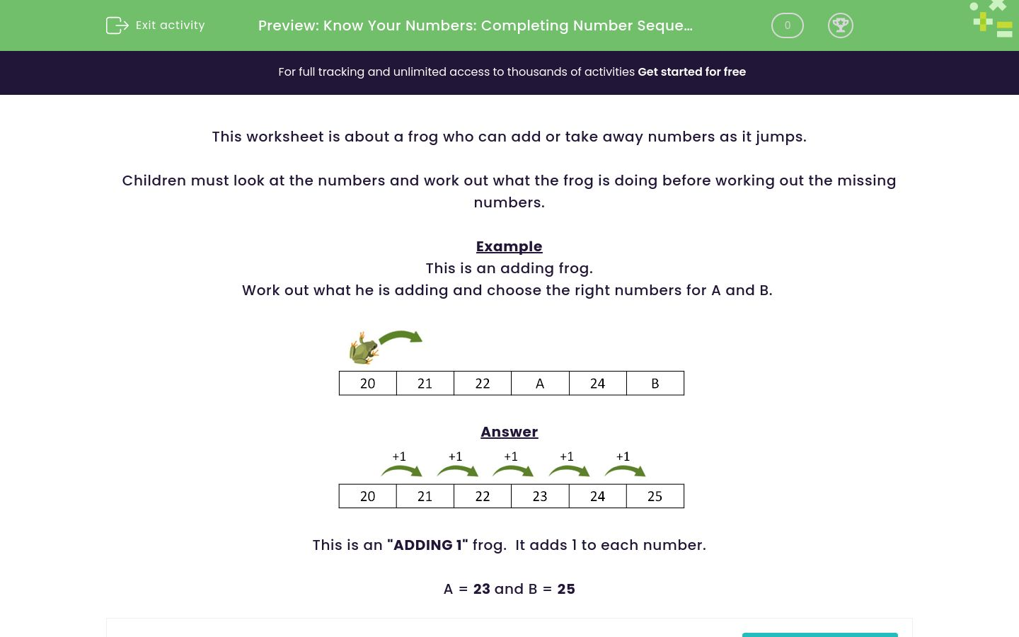 Complete the Number Sequences Worksheet - EdPlace