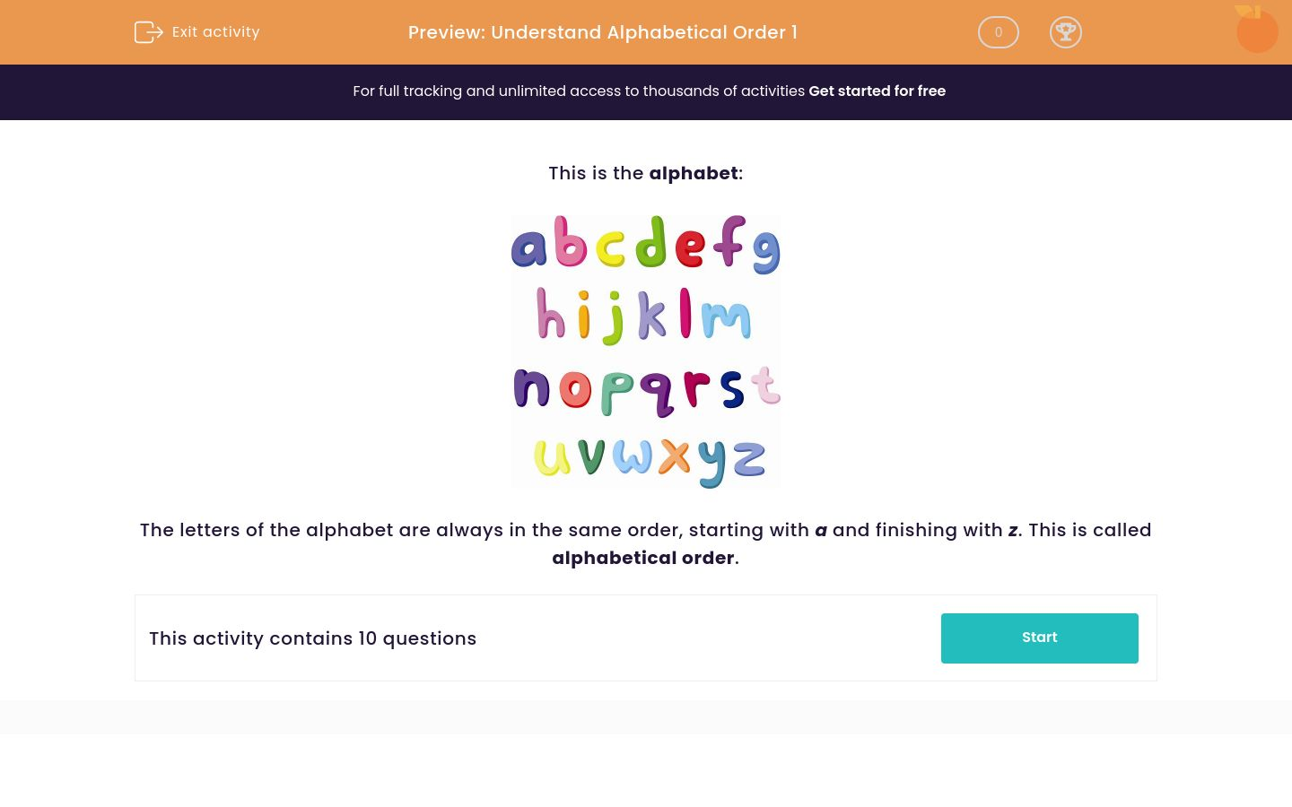 Understand Alphabetical Order Worksheet - EdPlace