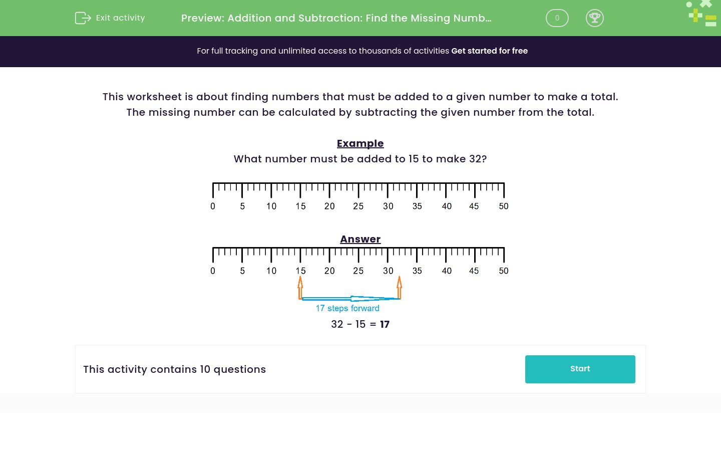 Choose Between Addition and Subtraction to Find a Missing Number ...