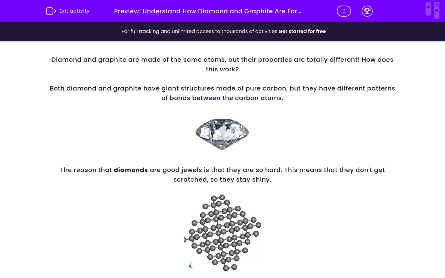 Understand How Diamond and Graphite Are Formed Worksheet - EdPlace