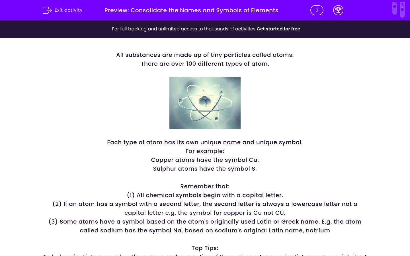 Understand the Names and Symbols of Elements Worksheet - EdPlace