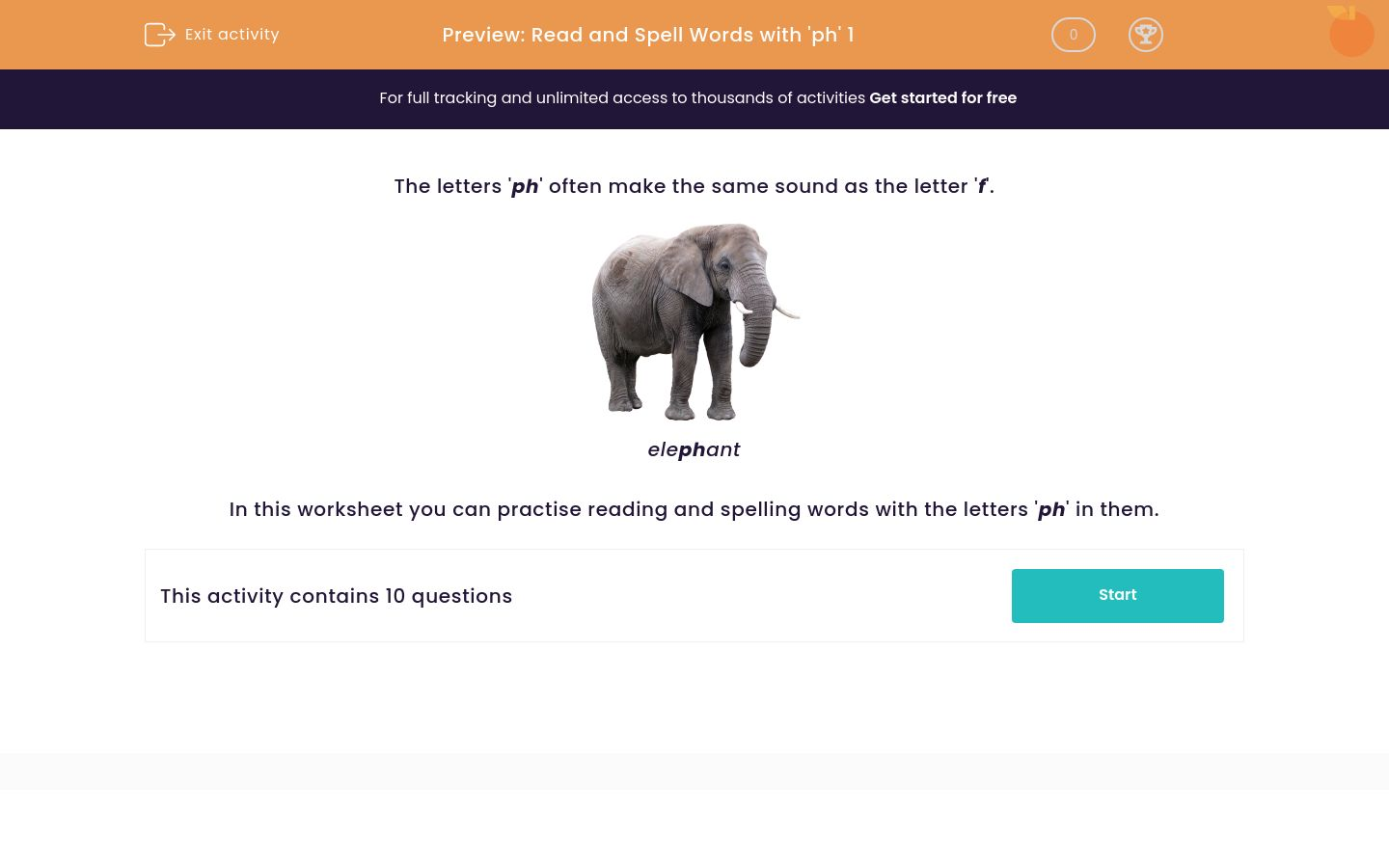 Read and Spell Words with ph Worksheet - EdPlace
