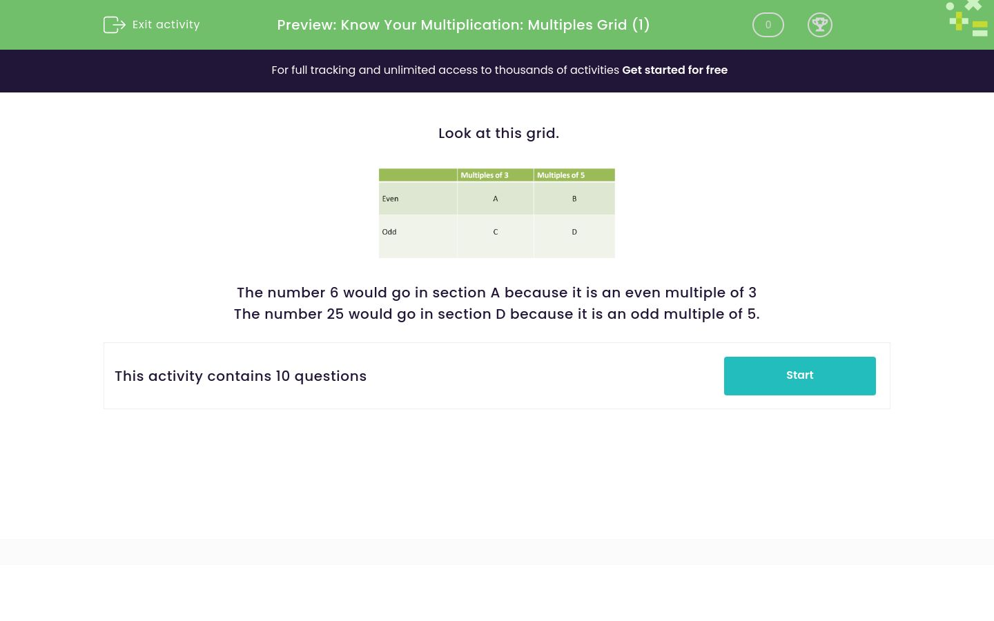 Recognise Multiples of 3 and 5 to Complete a Grid Worksheet - EdPlace