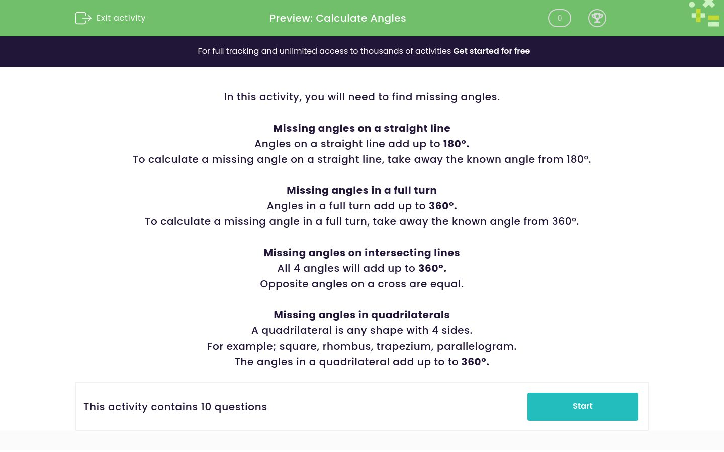 Calculate Angles Worksheet - EdPlace