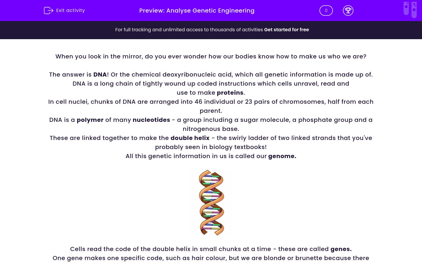 Analyse Genetic Engineering Worksheet - EdPlace