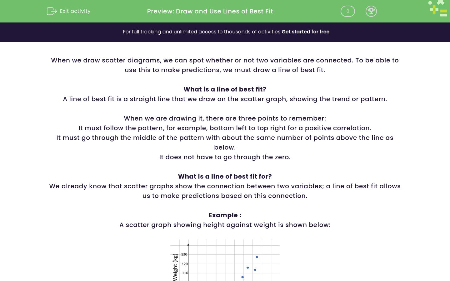 Draw and Use Lines of Best Fit Worksheet - EdPlace