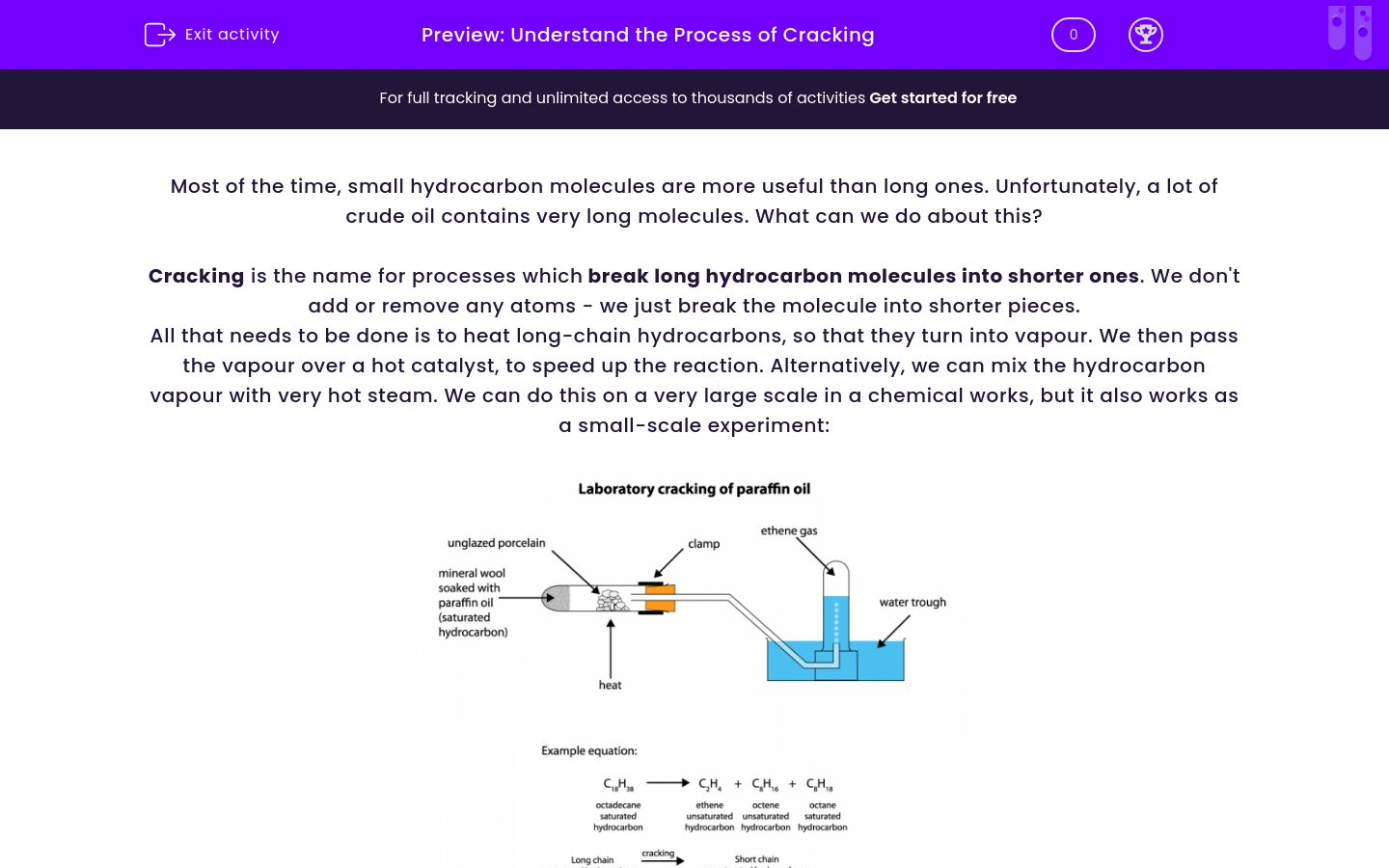 Understand the Process of Cracking Worksheet - EdPlace