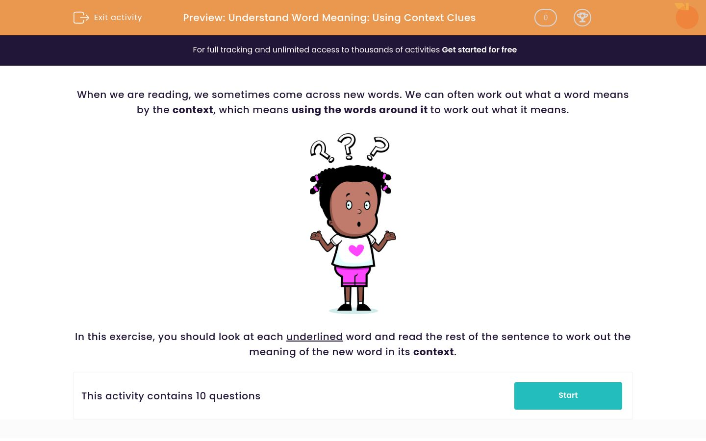 Understand Word Meaning Using Context Clues Worksheet - EdPlace