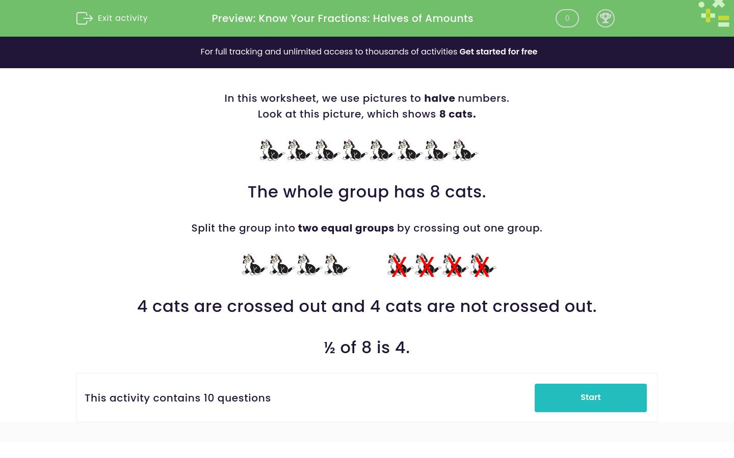 Find Halves of Numbers Worksheet - EdPlace