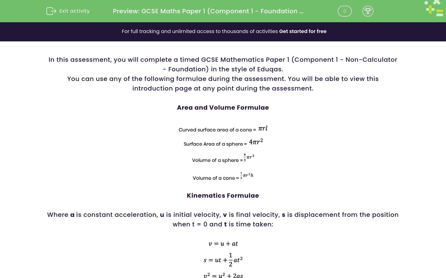 GCSE Maths Paper 1 (Component 1 - Foundation - Non Calculator) Practice ...